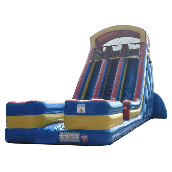 24'H Dual Lane Slide Wet n Dry – Moonwalk USA