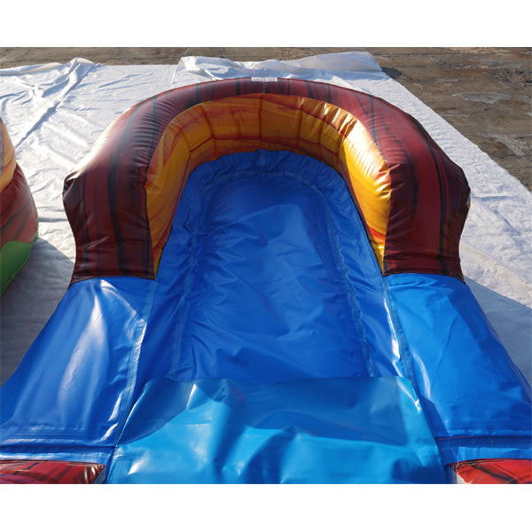 15'H Dual Lane Fire Slide Wet n Dry – Moonwalk USA