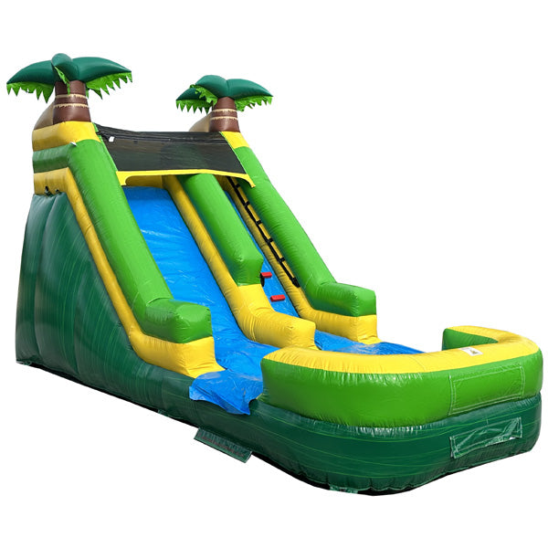 13'H Palm Tree Slide Wet n Dry – Moonwalk USA