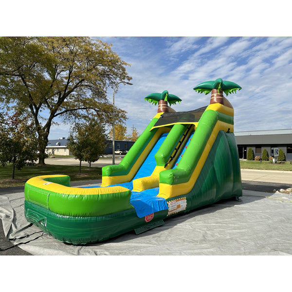13'H Palm Tree Slide Wet n Dry – Moonwalk USA
